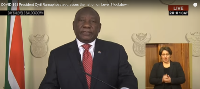 PRESIDENT CYRIL RAMAPHOSA SPEECH TODAY: NATIONAL CORONAVIRUS PANDEMIC ...