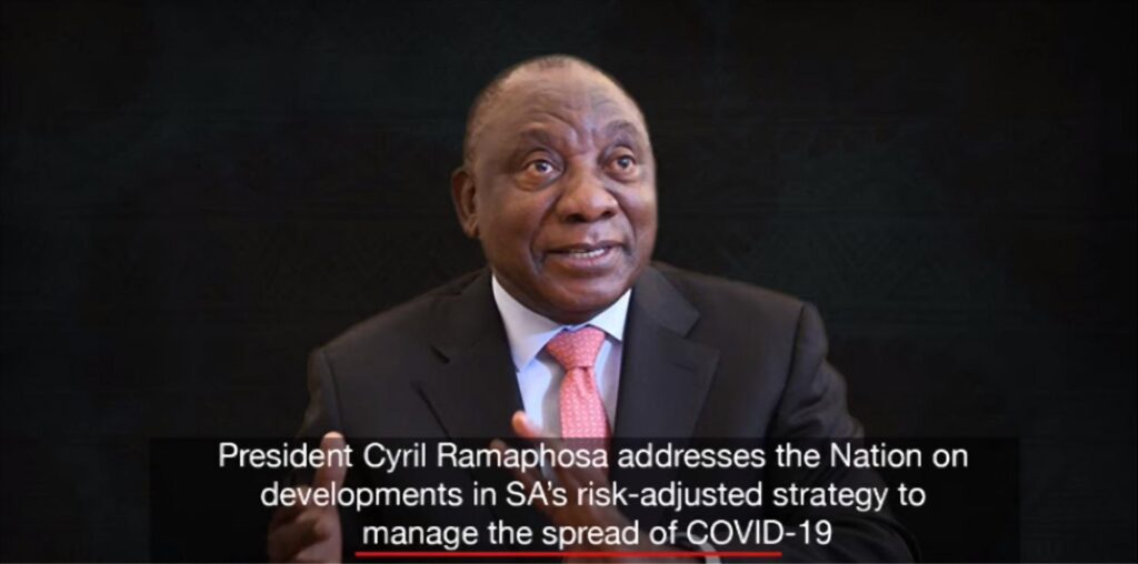 PRESIDENT CYRIL RAMAPHOSA SPEECH: NATIONAL CORONAVIRUS PANDEMIC UPDATE ...